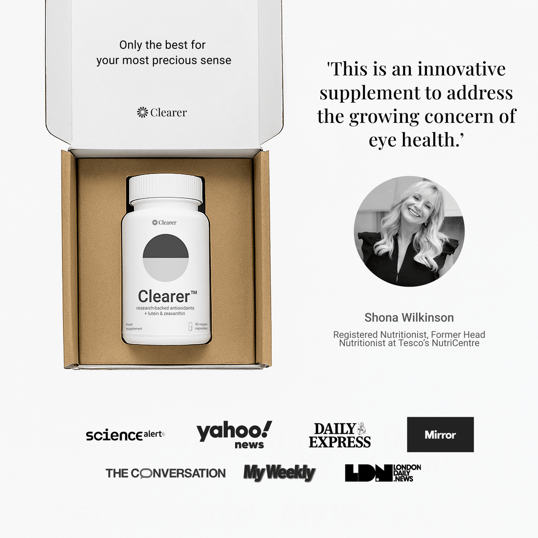 Clearer™ Supplement for Eye Floaters and Eye Health – Clearer Eyecare